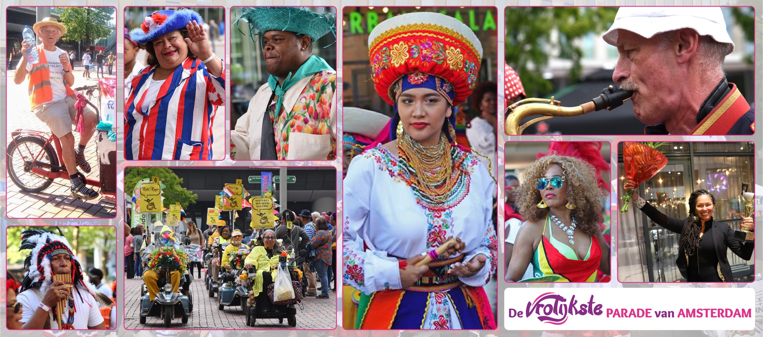 Kom naar de vrolijkste straatparade van Amsterdam! Dit jaar start de ...